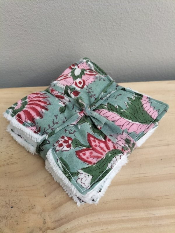 Lot de 7 lingettes lavables tissu indien | Atelier W